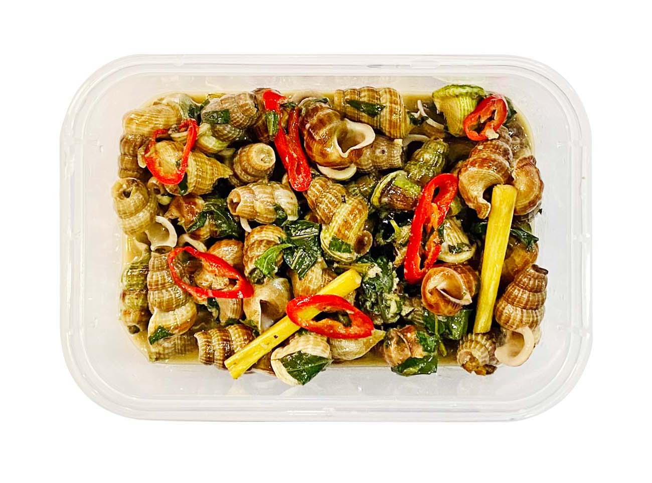 Frozen Cooked Snails in Creamy Coconut Sauce